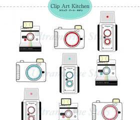 Printable Digital Clip Art: Camera Set on Luulla