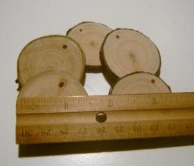 100 Assorted Blank Tree Branch Slices 1.5 Inch Sycamore And Cherry on ...