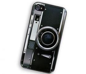 Iphone Case Retro Black Silver Camera Iphone Hard Case / Fits Iphone 4 ...