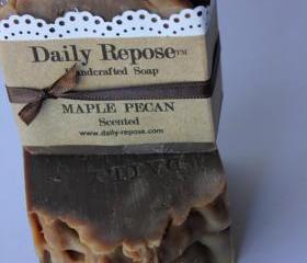 MAPLE PECAN Handmade Soap Bar Natural Vegan Cold Process Artisan Soaps ...