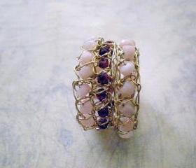 30% Off - Crochet Gold Wire Rings- Size 7.5 on Luulla