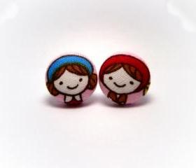 Button Earrings -cooking Mama on Luulla