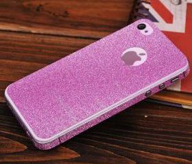 Pink Shiny Rhinestone Fashion Sticker For Iphone 4s on Luulla
