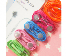 Color-blue-colorful Headset For Iphone 4/4s 3gs 3g, Ipod Touch, Ipads ...