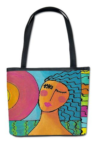 My funky abstract paintings printed on gorgeous handbags | Luulla