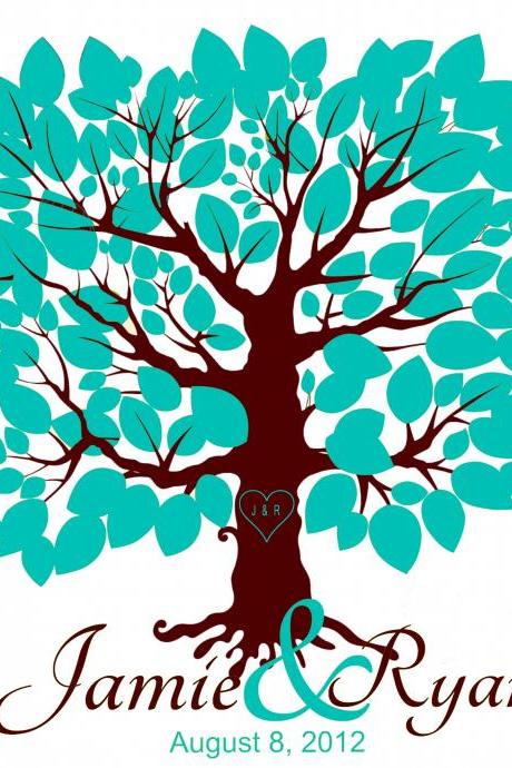 Wedding Signature Tree, Wedding Guestbook Alternative, 16x20 75 ...