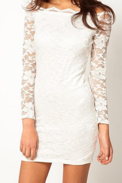 SEXY LONG SLEEVE NET DRESS on Luulla