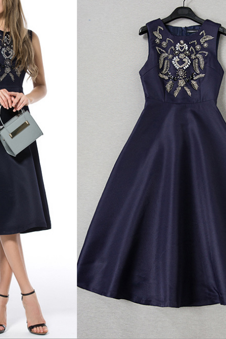 High-end Custom Embroidered Cap Sleeves Cape Dress on Luulla