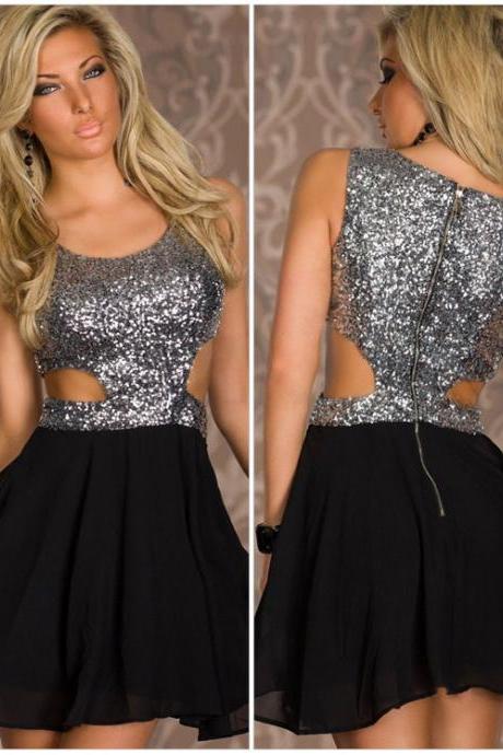 Party dresses | Open back, sequin, cocktail dress | Luulla